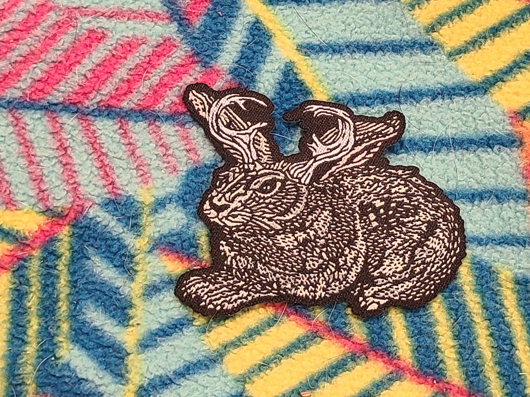 Jackalope Iron on Patch - Etsy