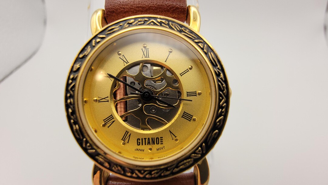 Vintage Gitano Roman Numeral Watch Ladies Quartz Watch With Braided ...