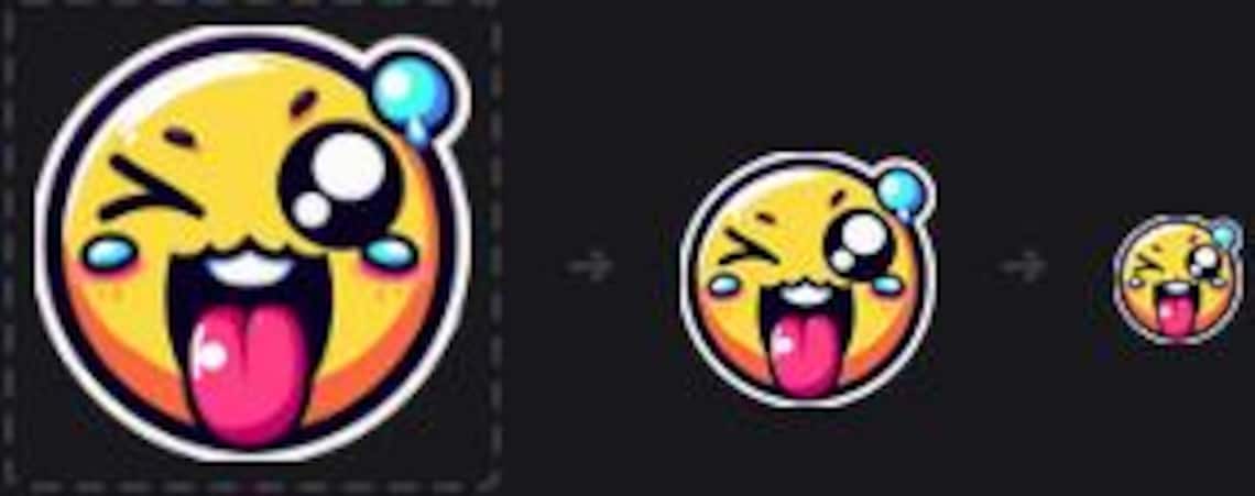 Twitch Emote Cheeky Smile - Etsy