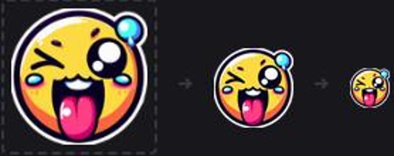 Twitch Emote Cheeky Smile - Etsy