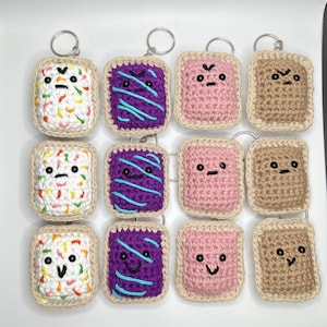 Pop Tart Keychains || Crochet Pop Tart Keychain|| Crochet Key Chains - Etsy