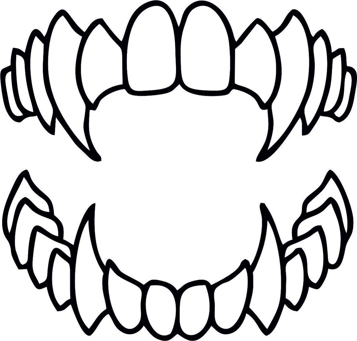 Teeth, Fangs Logo SVG Cricut Vinil Pdf Dxf - Etsy