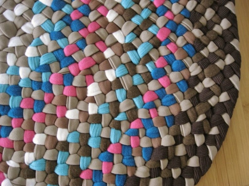 Made to Order Custom Handmade Recycled Hand Braided Round Rug - Etsy