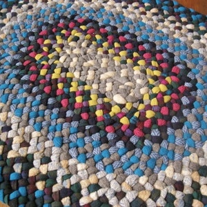 Made to Order Custom Wool Oval Recycled Handmade Braided Rug / Rag Rug ...