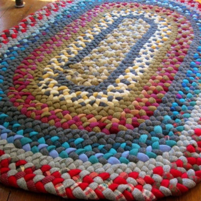 Oval Rag Rug - Etsy