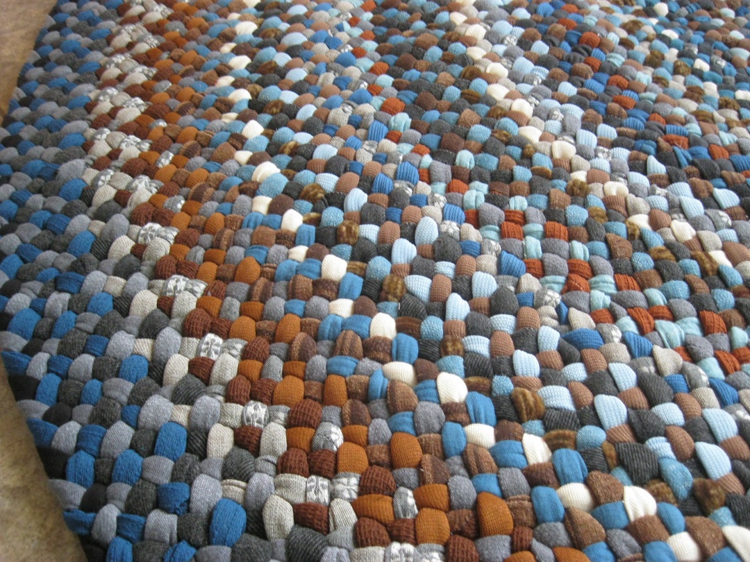 Made to Order Custom Homemade Recycled Braided Rug in Your Choice of ...