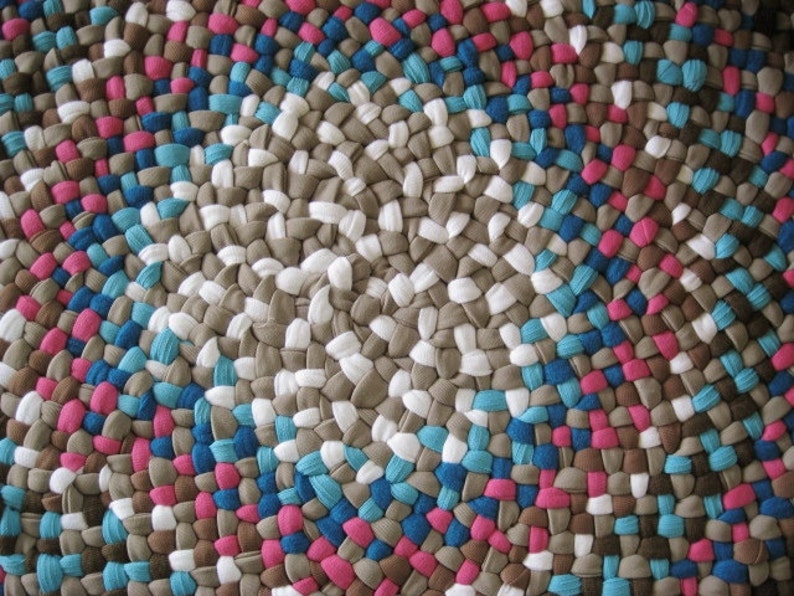 Made to Order Custom Handmade Recycled Hand Braided Round Rug - Etsy