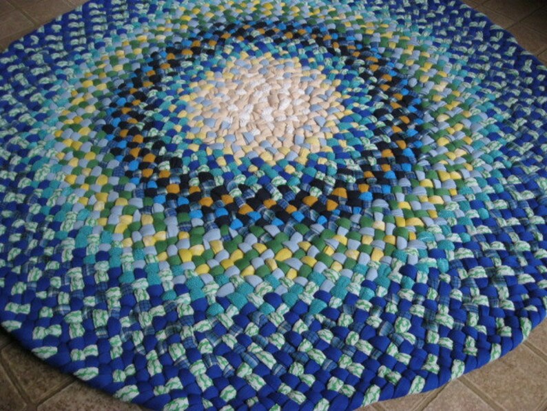 Made to Order Custom Handmade Recycled Braided Round Rug / Rag - Etsy