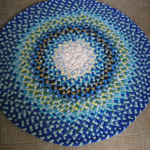 Made to Order Custom Handmade Recycled Braided Round Rug / Rag Rug in ...
