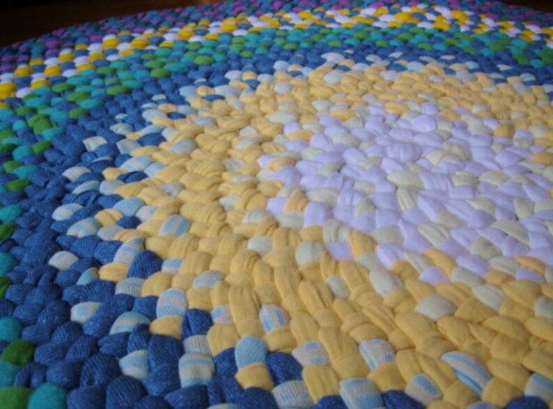 Made to Order Custom Handmade Hand Braided Round Rug / Rag | Etsy
