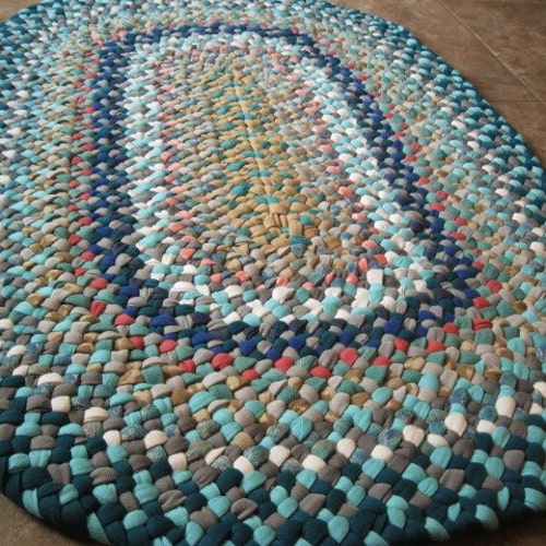 Made to Order Custom Handmade Oval Braided Wool Rug / Rag Rug - Etsy