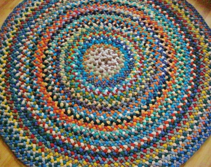 Reserved for Paula1954 Wool Braided Area Rug in Earthtones From ...