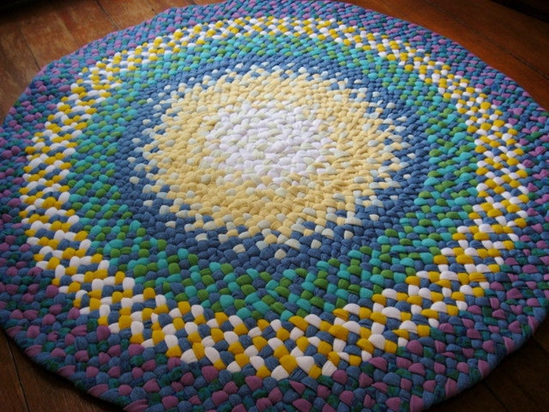 Made to Order Custom Handmade Hand Braided Round Rug / Rag | Etsy