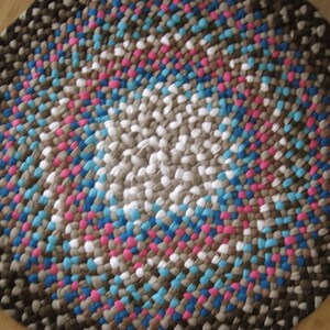 Made to Order Custom Handmade Recycled Hand Braided Round Rug in Your ...