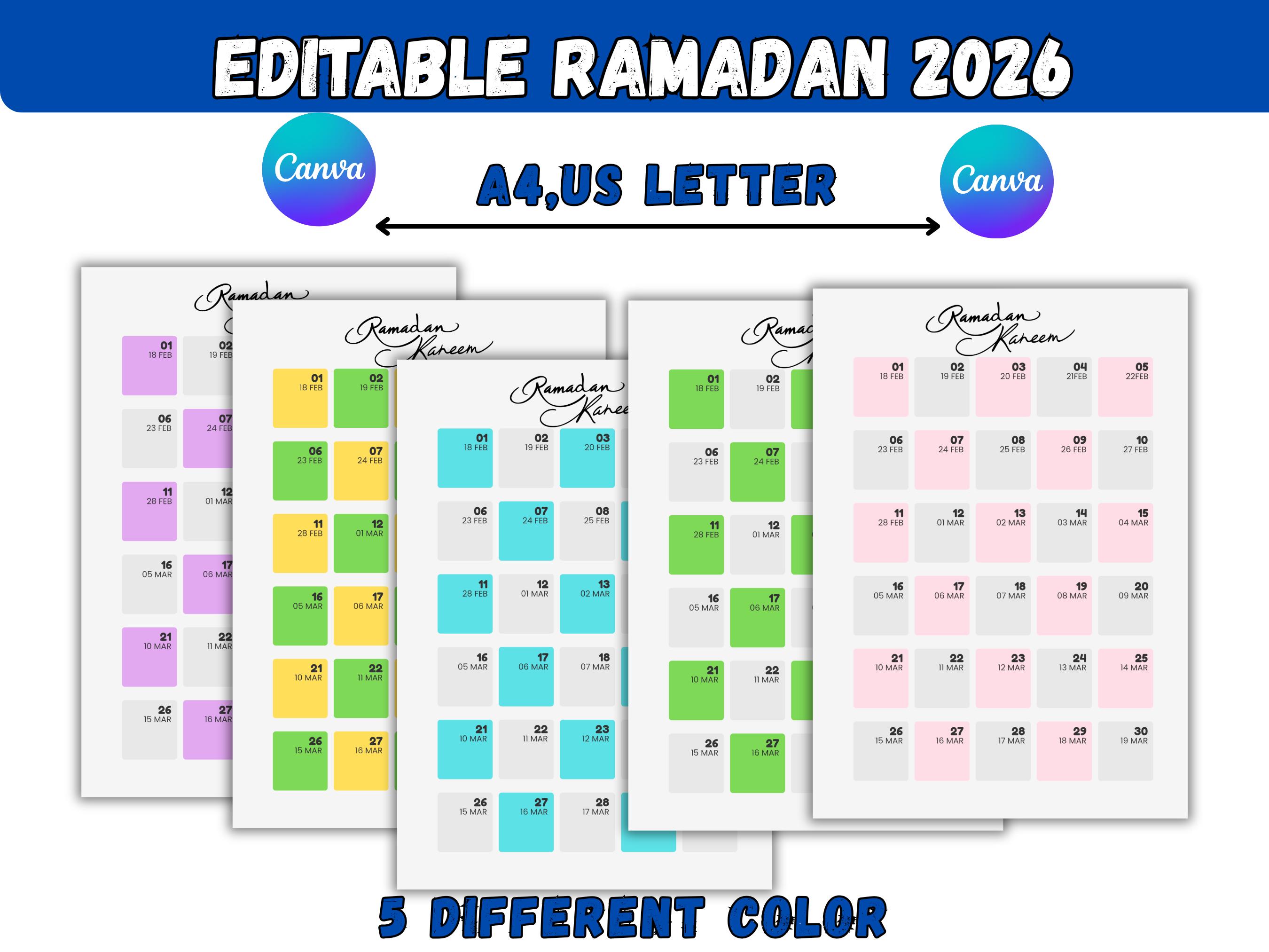 March 2026 Editable Calendar | Printable Monthly Planner PDF | School ...