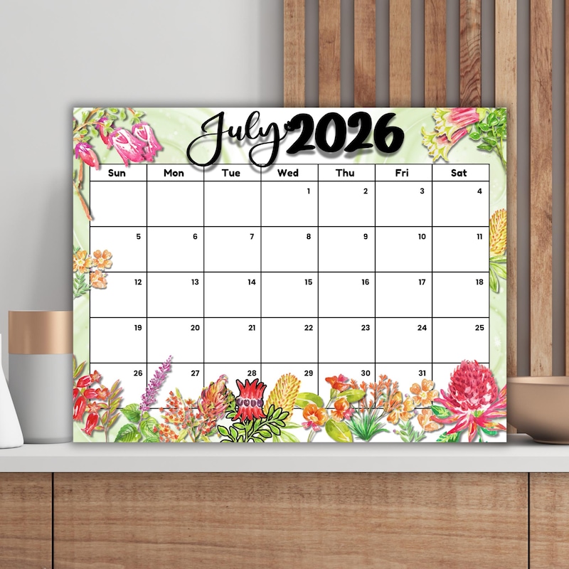 Aesthetic 2026 Calendar - Etsy