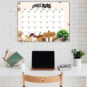 March 2026 Editable Calendar | Printable Monthly Planner PDF | School ...