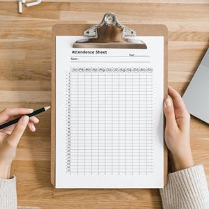 Attendance Tracker Sheet Template, Attendance Tracker, Team Attendance ...