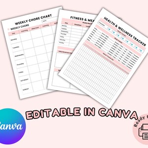 Busy Mom Planner Printable | Editable Canva Mom Life Organizer | Stay ...