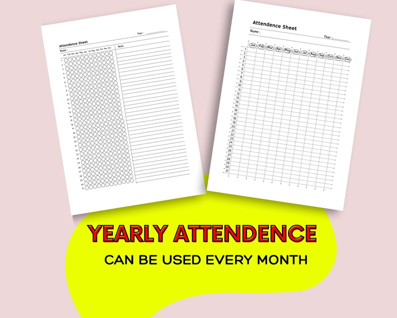 Attendance Tracker Sheet Template, Attendance Tracker, Team Attendance ...
