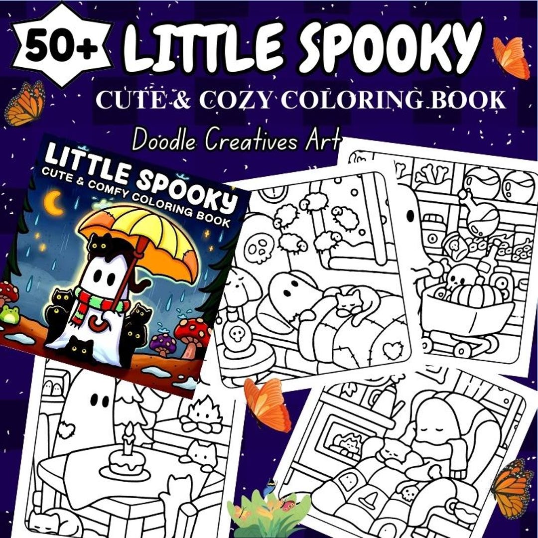 Coco Wyo Little Spooky: 50+ Cute Creepy Creatures in Cozy Hygge Moments ...