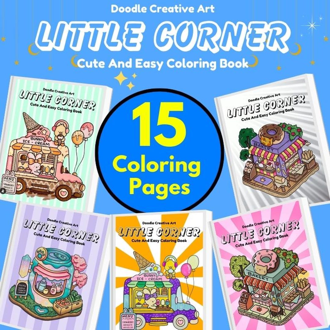 Little Corner Coloring Book , Cozy Little Corner, Hygge Spaces by ...
