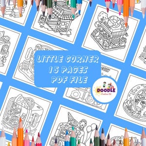 Little Corner Coloring Book , Cozy Little Corner, Hygge Spaces by ...