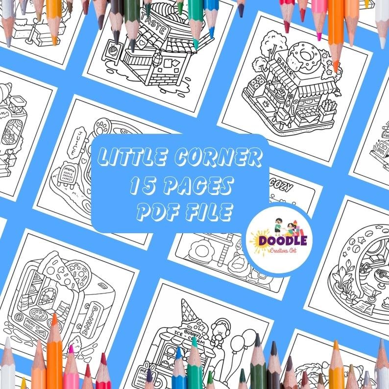 Little Corner Coloring Book , Cozy Little Corner, Hygge Spaces by ...