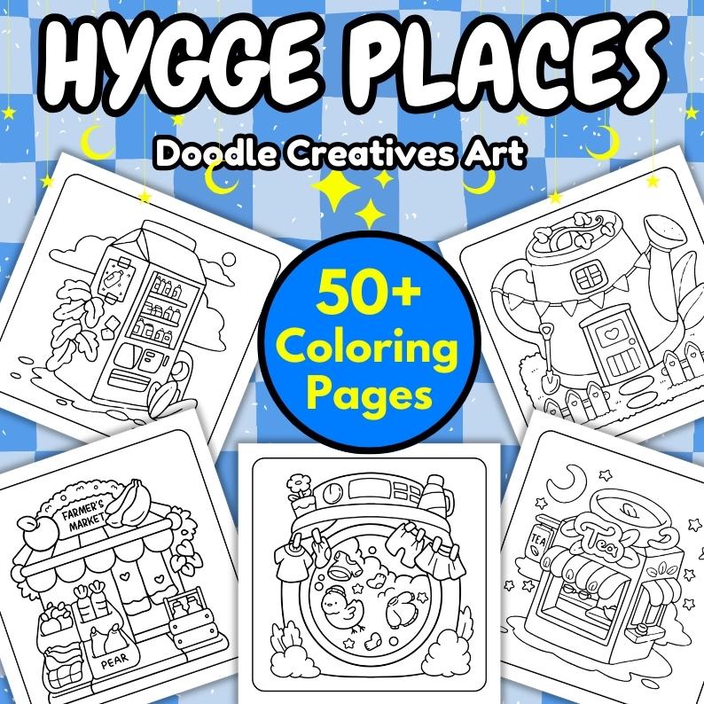 Cozy Hygge Place Coloring Pages | 50+ Coloring Pages, Hygge Stress ...