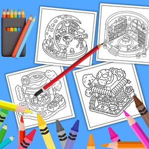 Little Corner Coloring Book , Cozy Little Corner, Hygge Spaces by ...