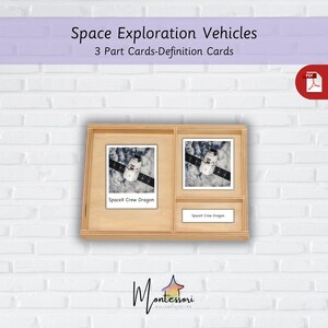 Printable Space Themed Flashcards-montessori Printable Space ...