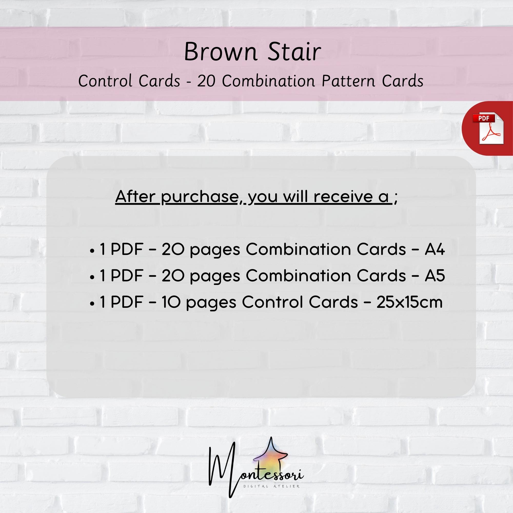 Montessori Brown Stair Printable-montessori Brown Stair Digital ...