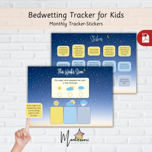 Bedwetting Tracker-bedwetting Chart-printable Dry Night Chart-printable ...
