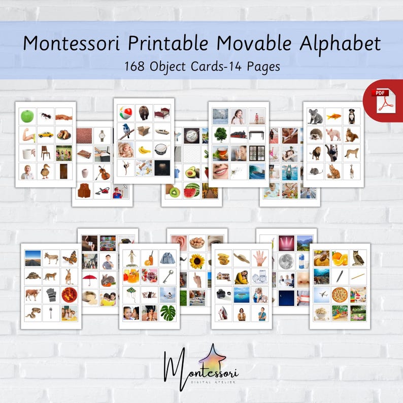 Montessori Printable Movable Alphabet-montessori Movable Alphabet ...