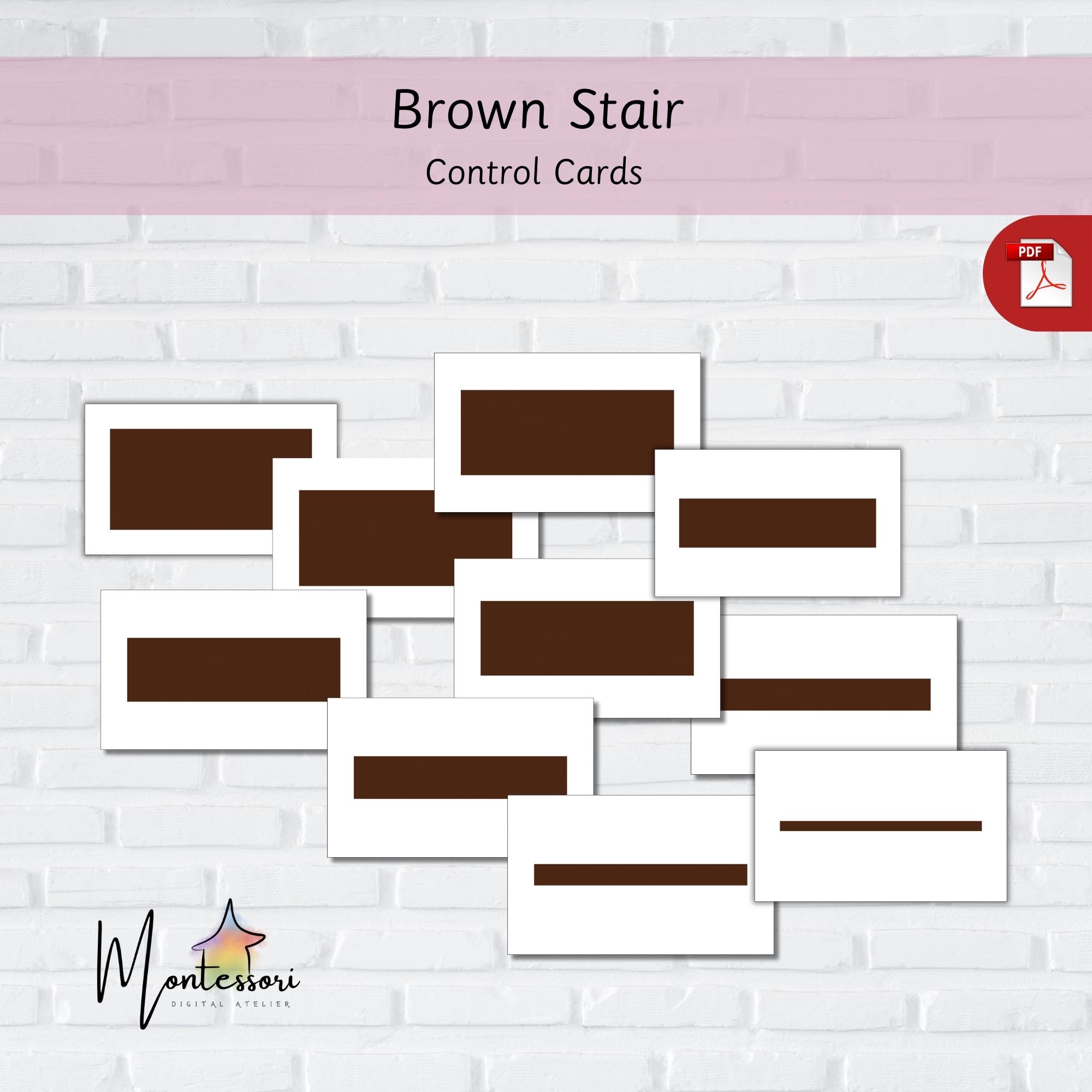 Montessori Brown Stair Printable-montessori Brown Stair Digital ...