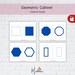 Montessori Geometric Cabinet Control Cards-montessori Geometric Surface ...