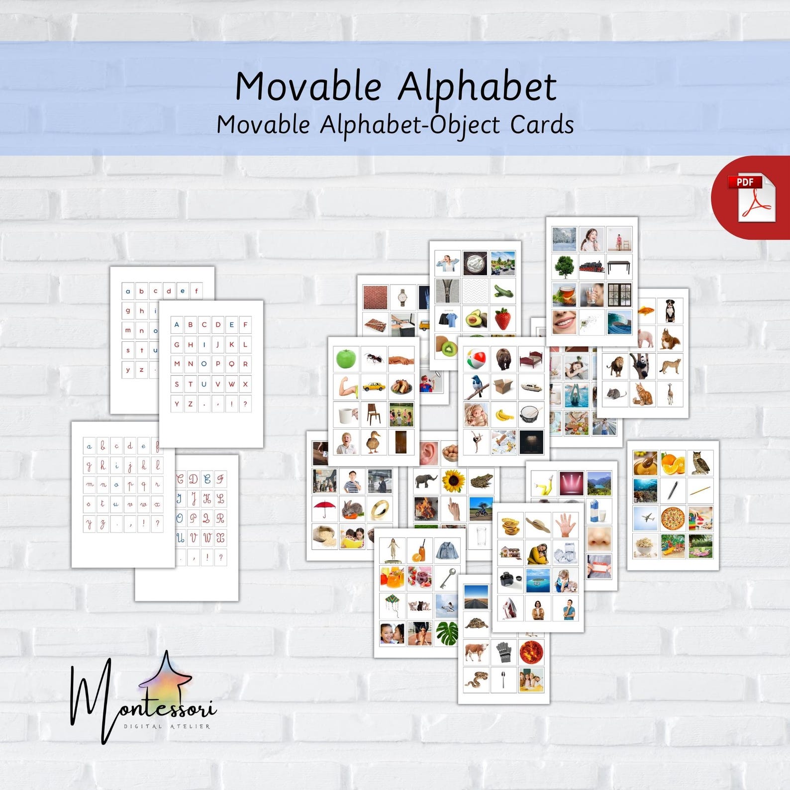 Montessori Printable Movable Alphabet-montessori Movable Alphabet ...