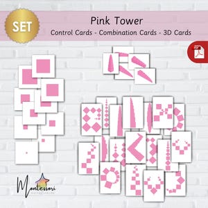 Montessori Pink Tower–printable Montessori Pink Tower–digital PDF ...