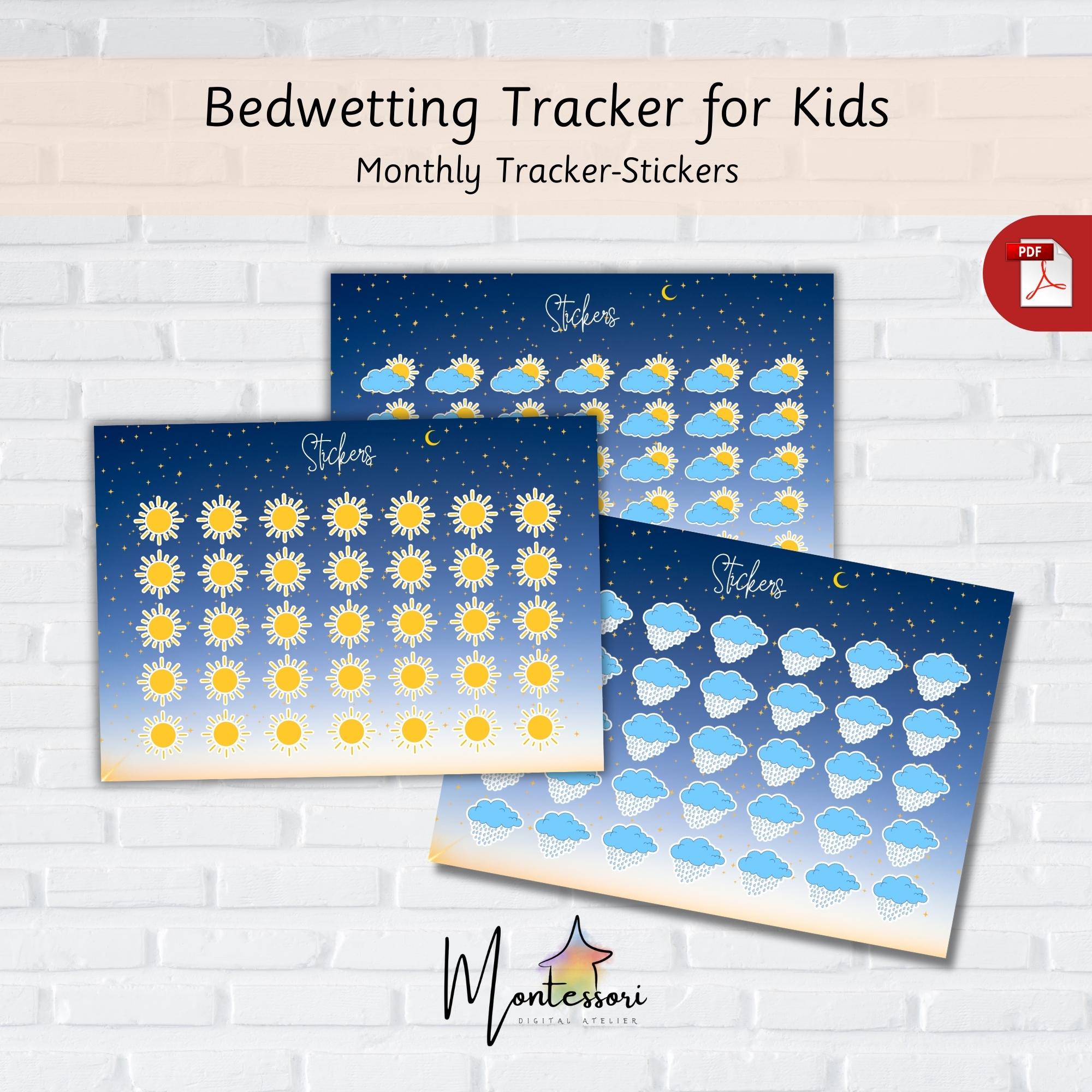 Bedwetting Tracker-bedwetting Chart-printable Dry Night Chart-printable ...