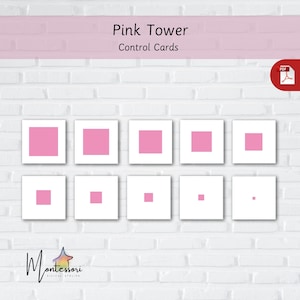 Montessori Pink Tower–printable Montessori Pink Tower–digital PDF ...