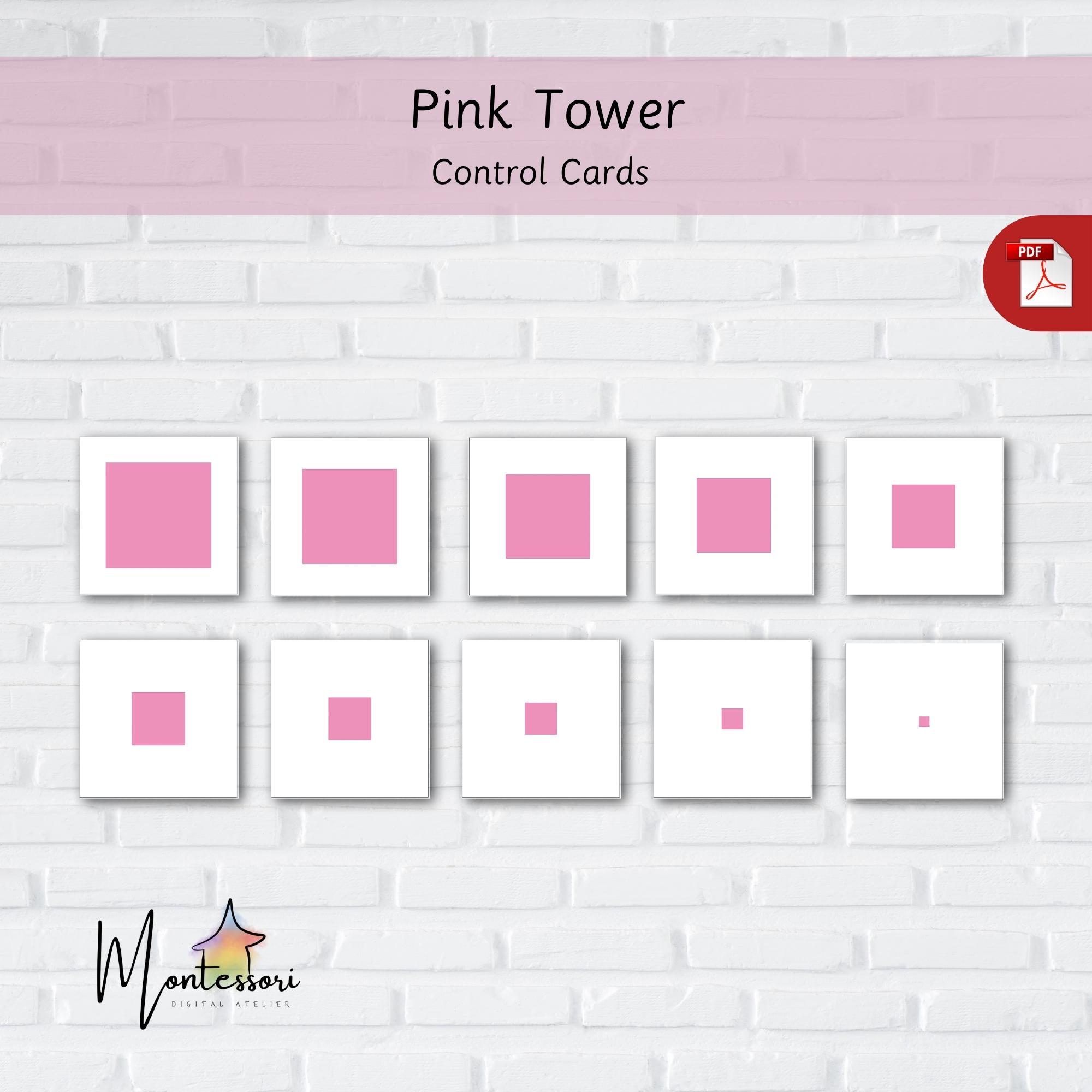 Montessori Pink Tower–printable Montessori Pink Tower–digital PDF ...