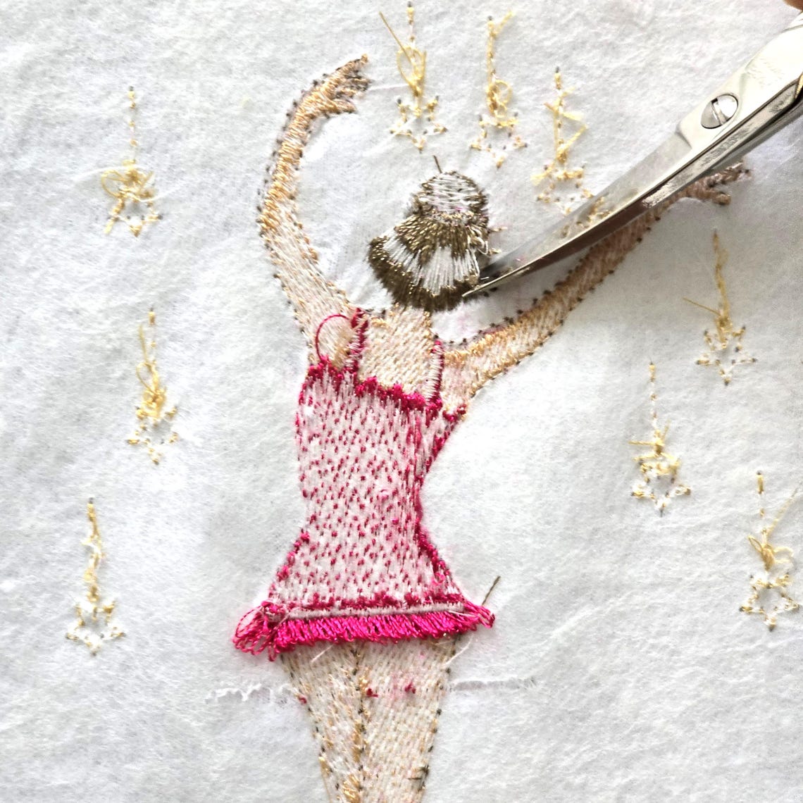 Ballerina Machine Embroidery Design Ballerina Embroidery Pattern ...