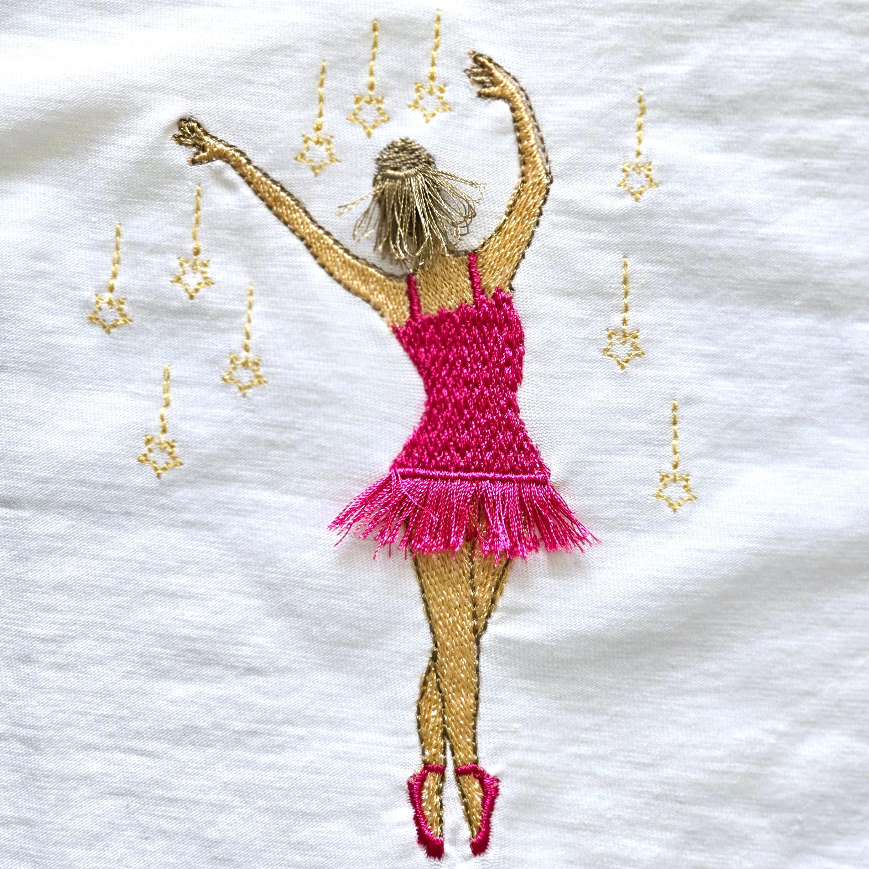 Ballerina Machine Embroidery Design Ballerina Embroidery Pattern ...