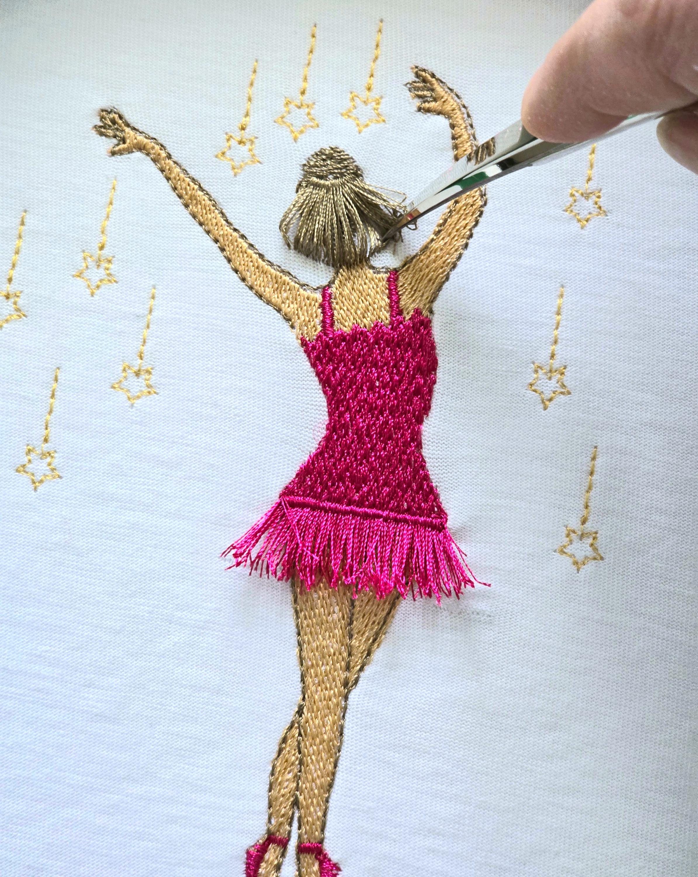 Ballerina Machine Embroidery Design Ballerina Embroidery Pattern ...