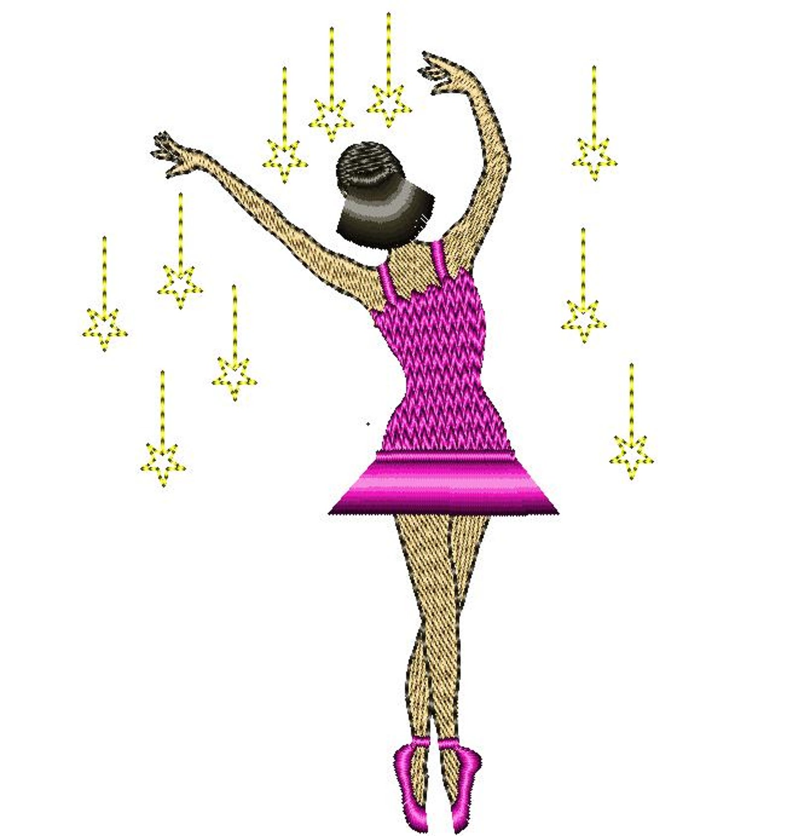 Ballerina Machine Embroidery Design Ballerina Embroidery Pattern ...
