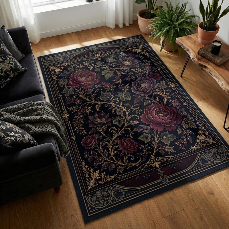 Moody Rug for Bedroom - Etsy