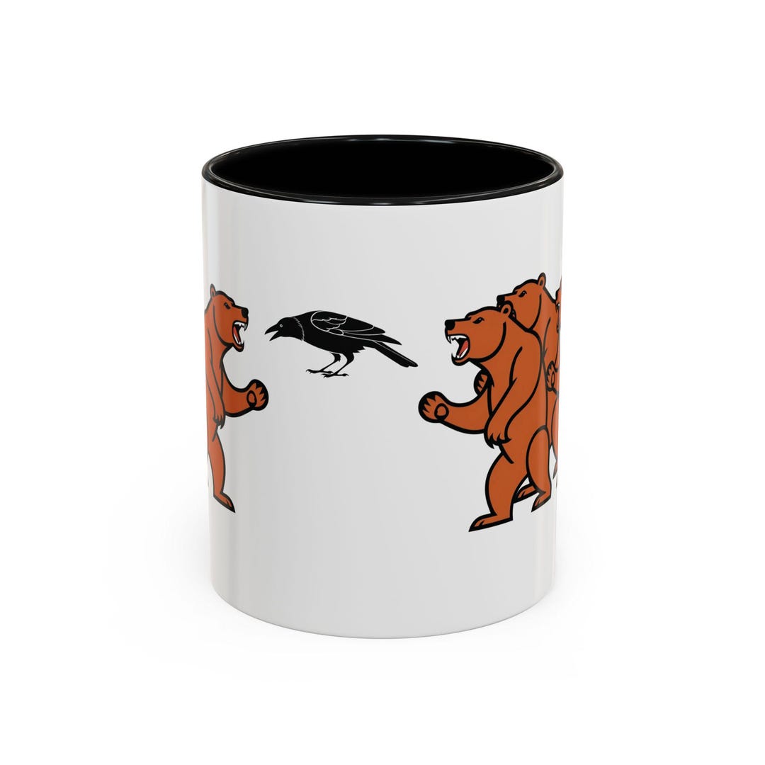 Fierce Bear Illustration Coffee Mug, Fun Animal Gift, Nature Lover's ...