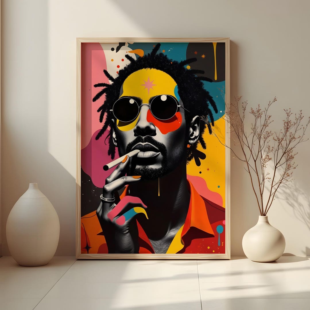 Snoop Dogg Art Print | Abstract Wall Art | Hip Hop Art Decor | Rapper ...