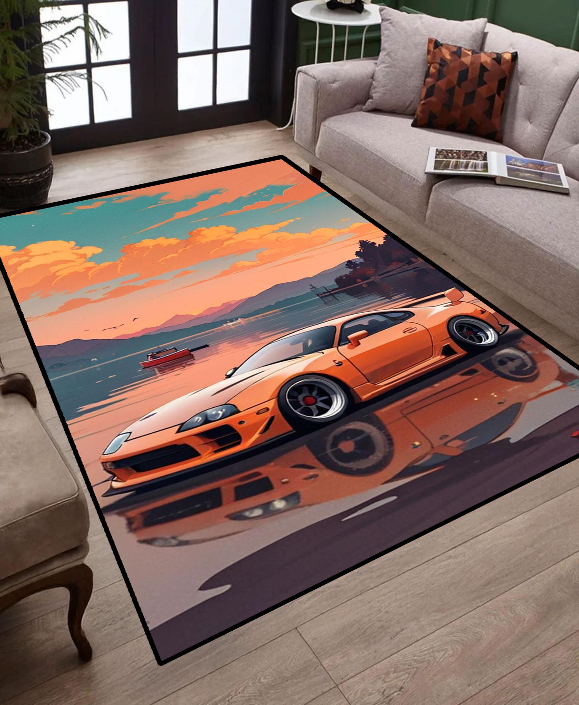 Jdm Car Rug,jdm Rug,japanese Car Rug,car Rug,man Cave Decor, Room Decor ...