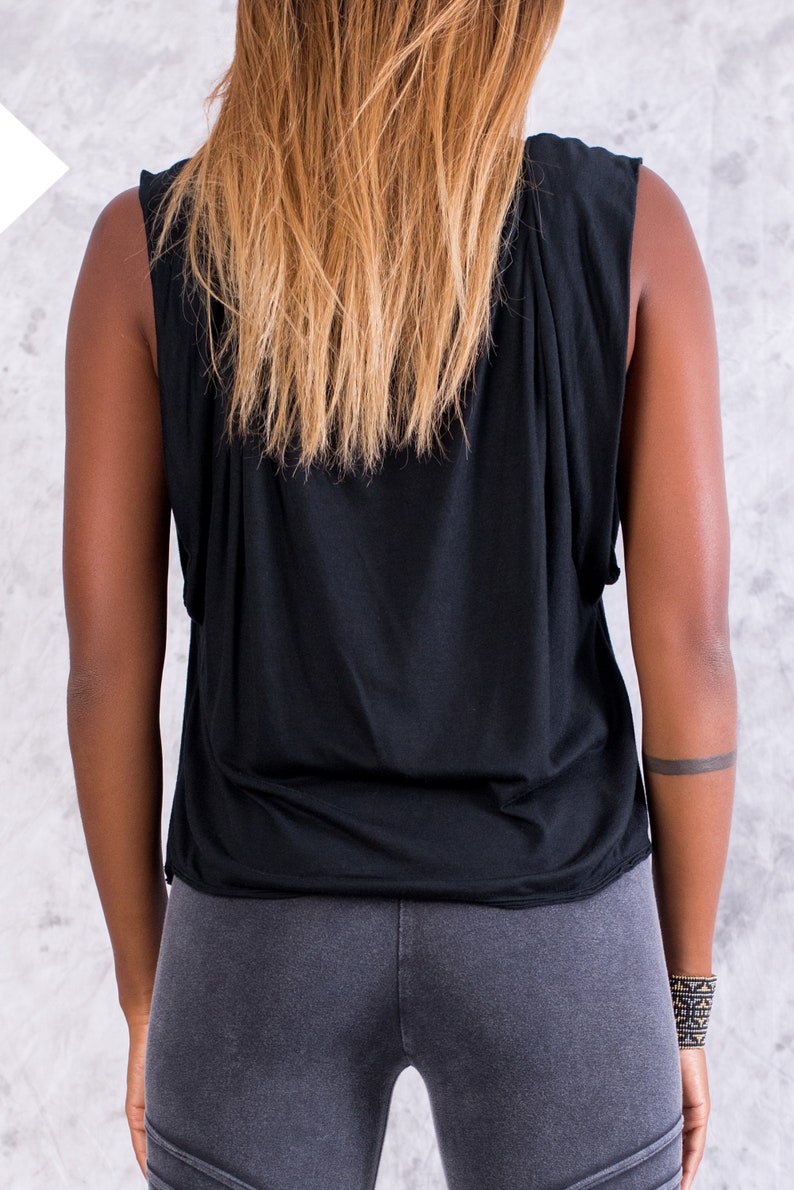 Loose Black Top Relaxed Fit Oversized Summer Top Soft | Etsy
